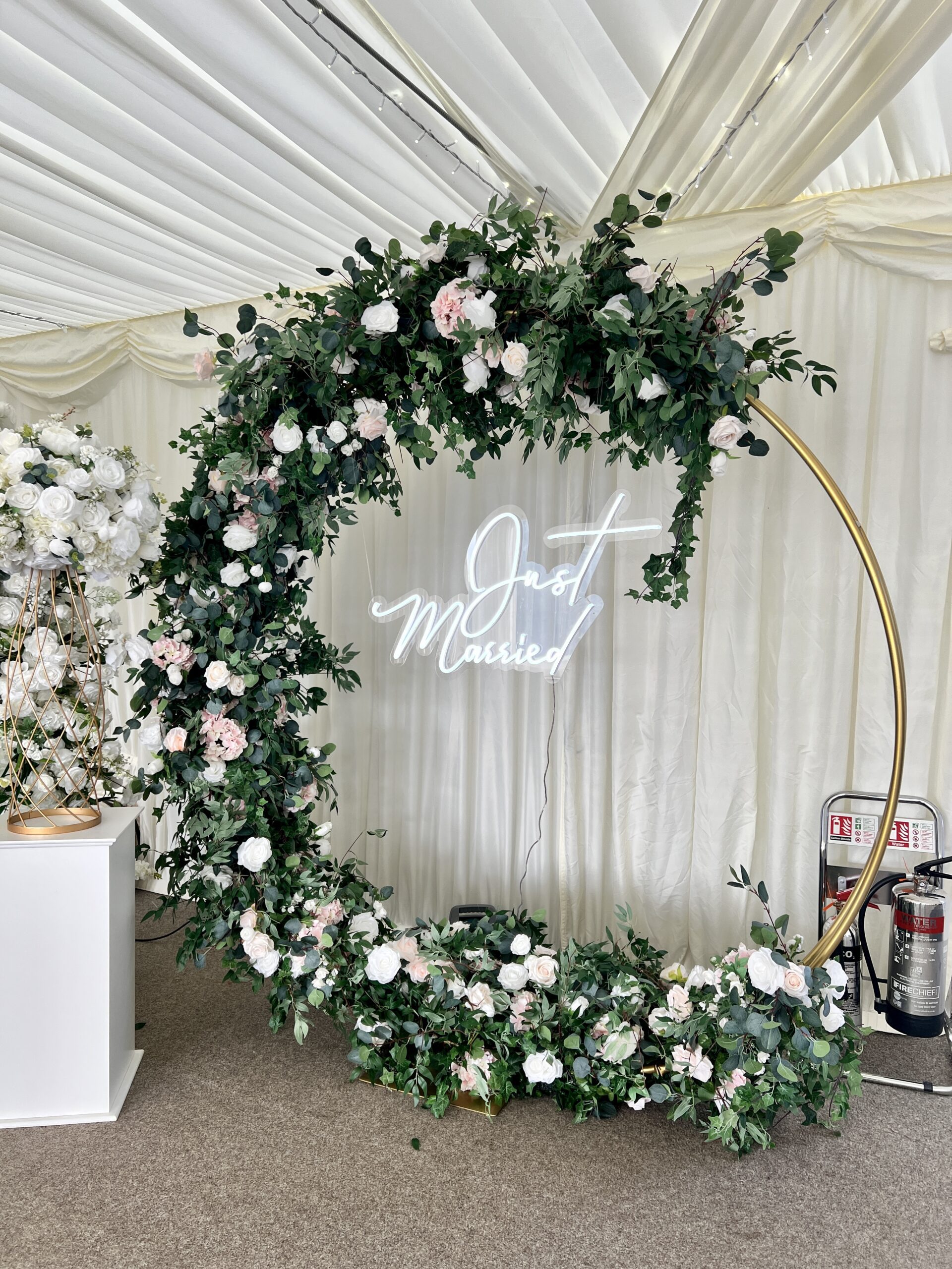Gold & Floral Moongate - Rent For Your Event